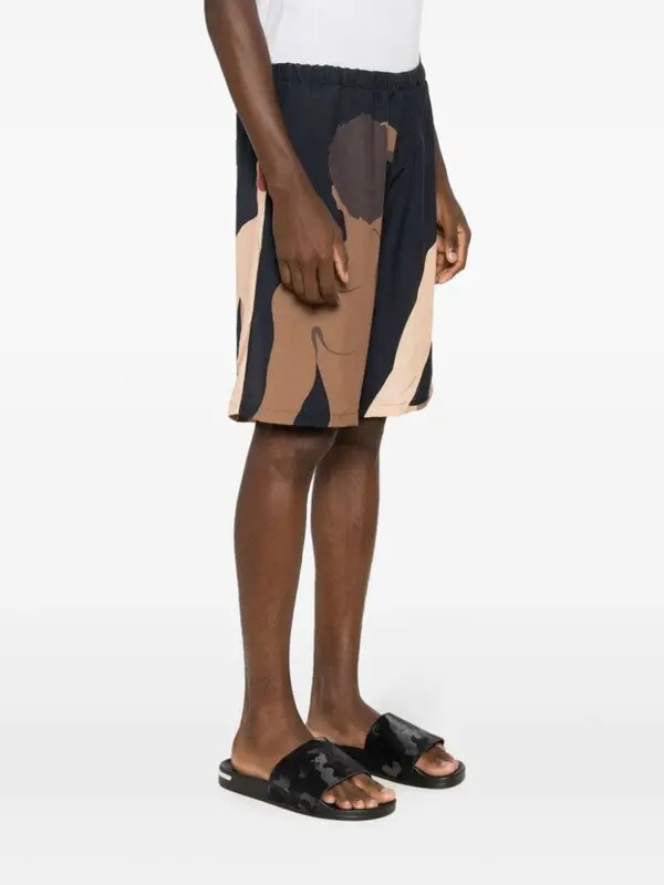 AMIR SLAMA Graphic-print Deck Shorts