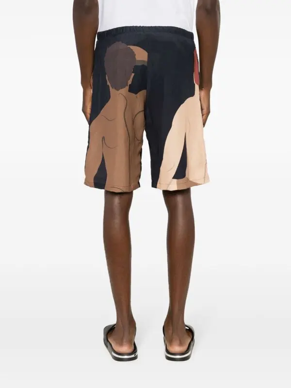 AMIR SLAMA Graphic-print Deck Shorts