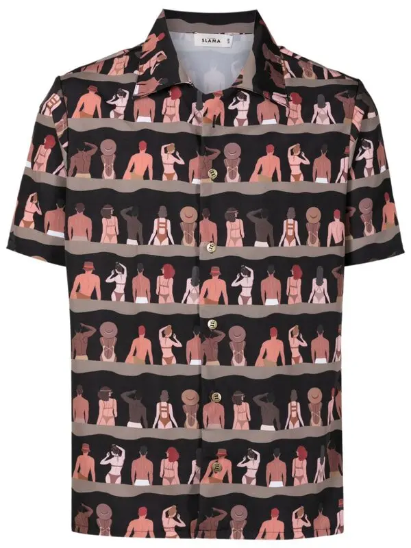 AMIR SLAMA Graphic-print Shirt