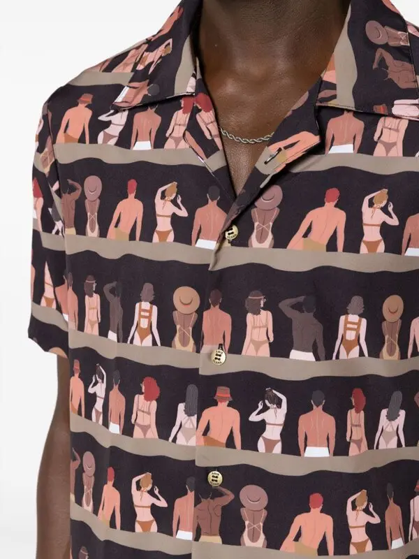 AMIR SLAMA Graphic-print Shirt