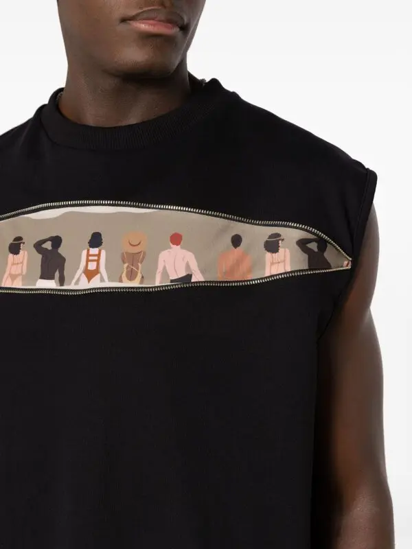 AMIR SLAMA Graphic-print Tank Top