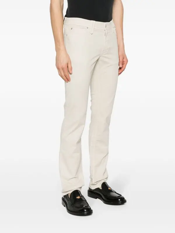 Brioni Chamonix Mid-rise Straight-leg Jeans - Neutrals