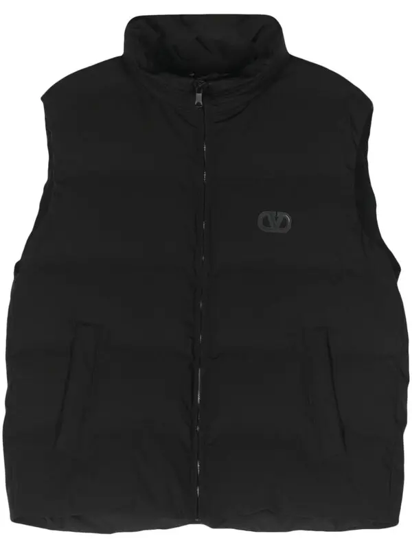 Valentino Garavani Vlogo Signature Down Gilet - Black