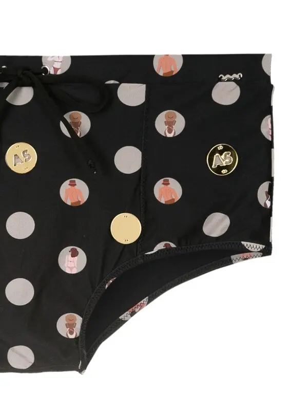 AMIR SLAMA Graphic-print Swim Shorts