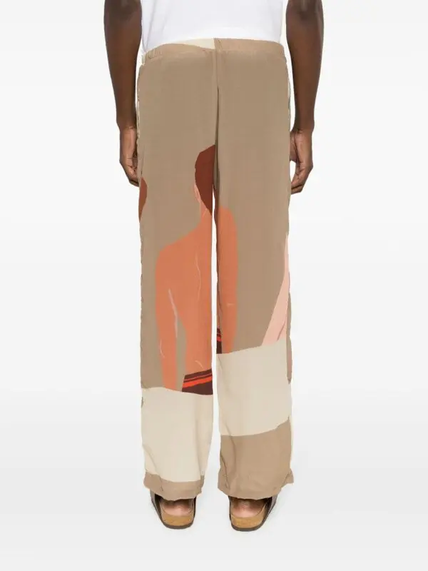 AMIR SLAMA Graphic-print Trousers
