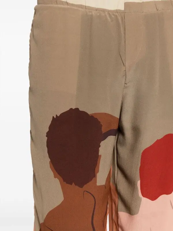 AMIR SLAMA Graphic-print Trousers