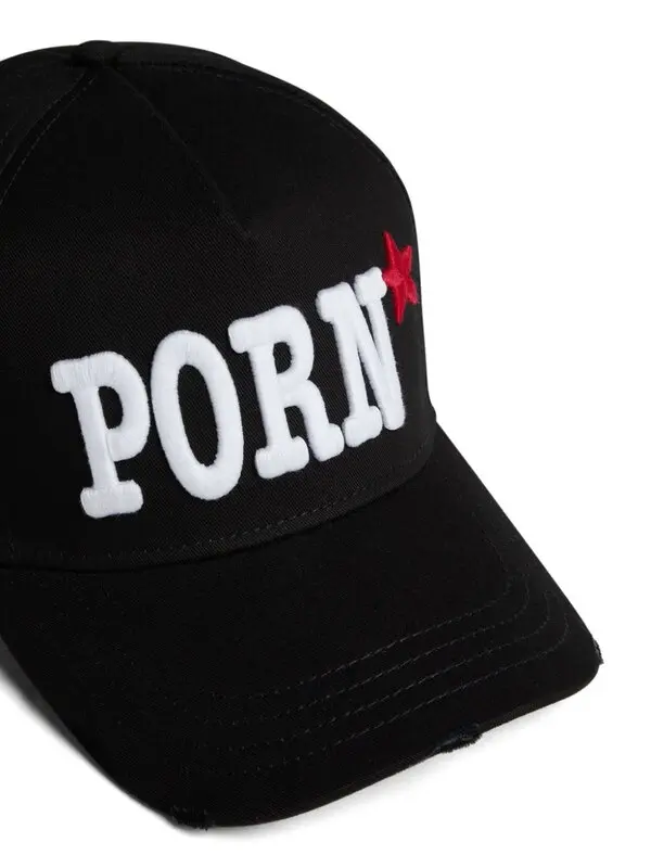 Dsquared2 Logo Embroidered Cotton Baseball Cap