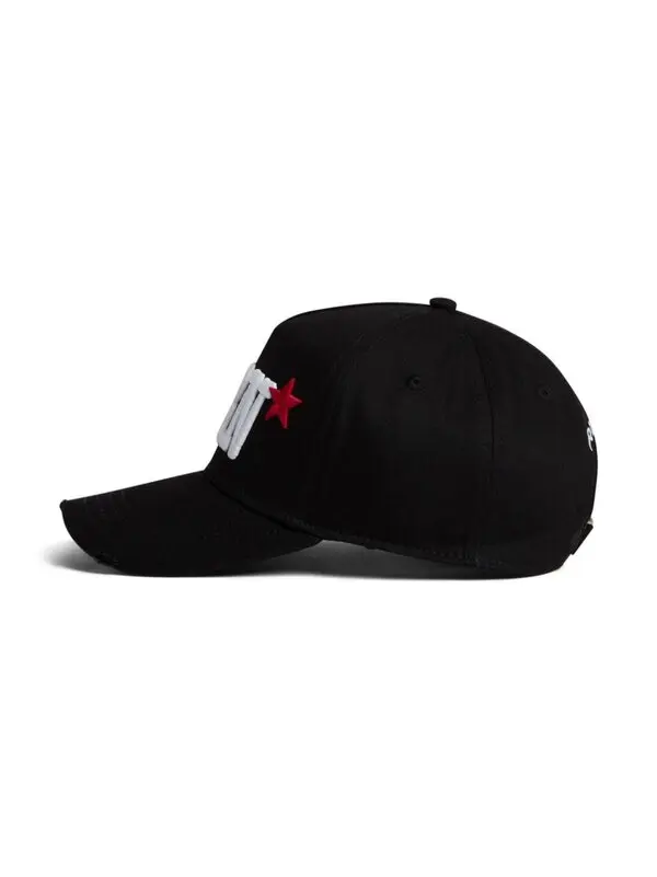 Dsquared2 Logo Embroidered Cotton Baseball Cap