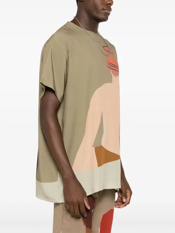 AMIR SLAMA Graphic-print Short-sleeved T-shirt
