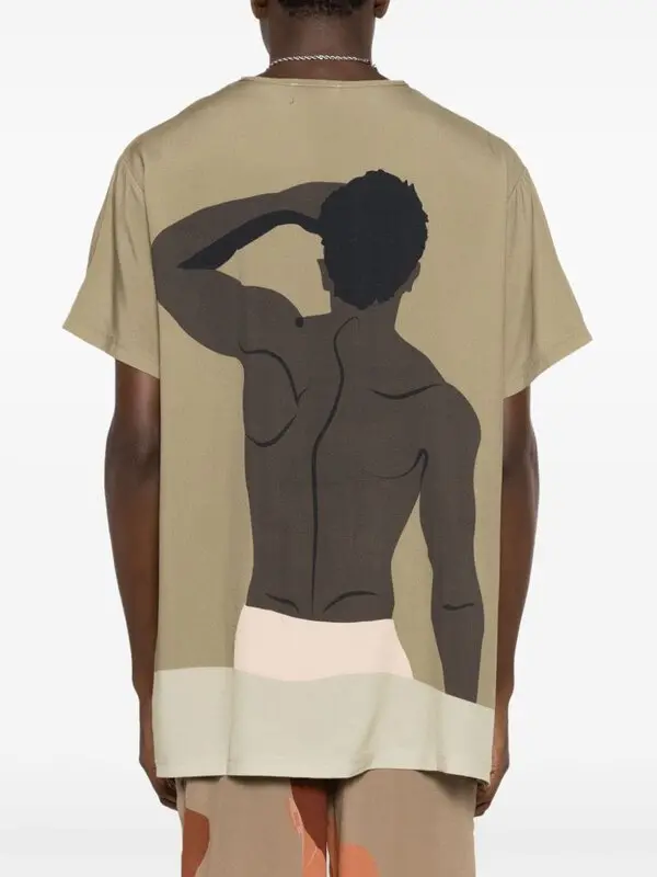 AMIR SLAMA Graphic-print Short-sleeved T-shirt