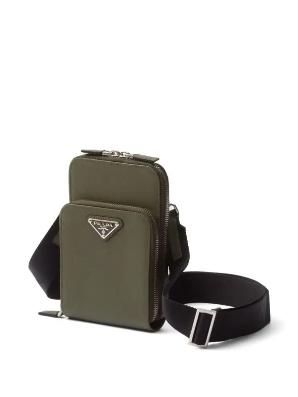 Prada Saffiano Leather Smartphone Case - Green | Editorialist