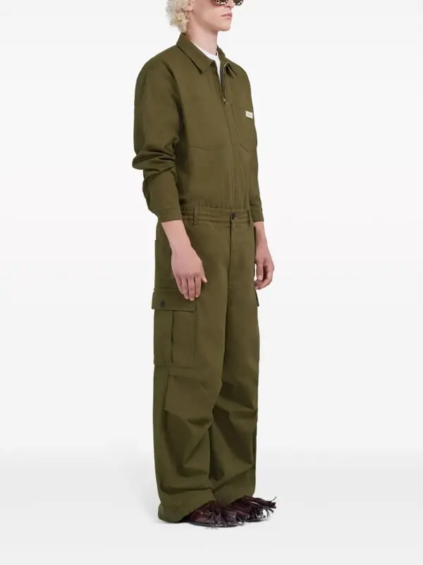 Marni Logo-patch Zip-up Shirt