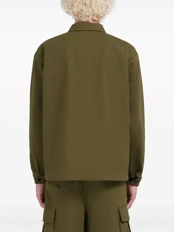 Marni Logo-patch Zip-up Shirt