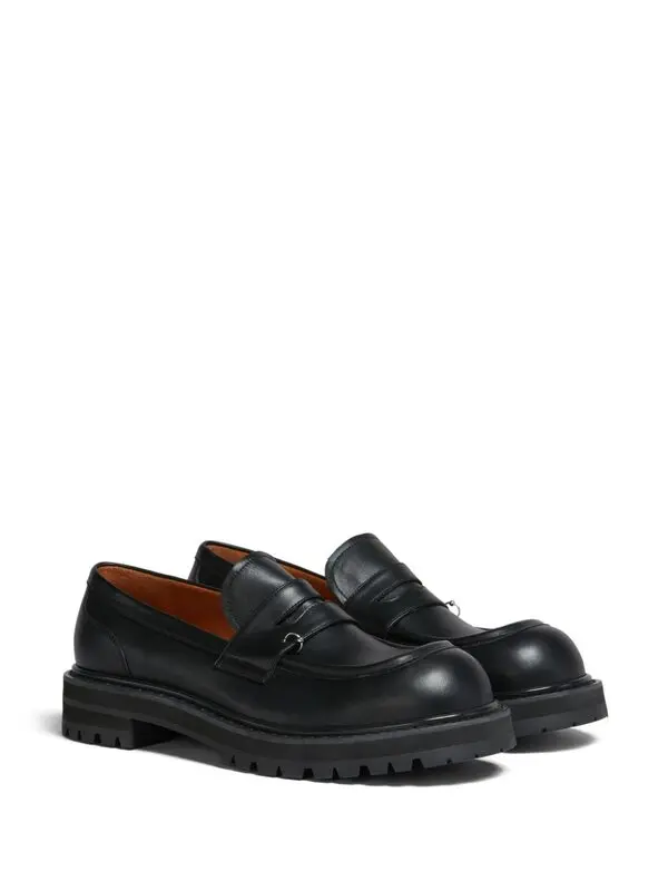 Marni Penny-slot Leather Loafers