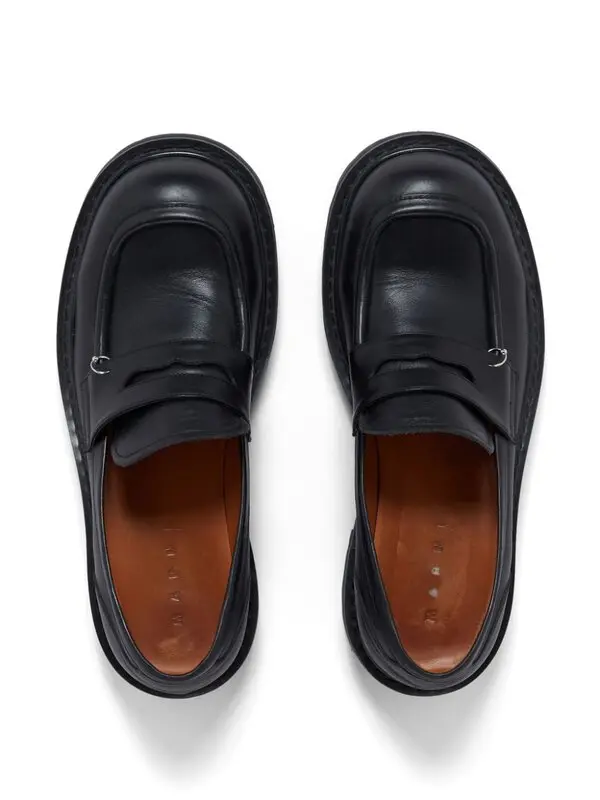 Marni Penny-slot Leather Loafers