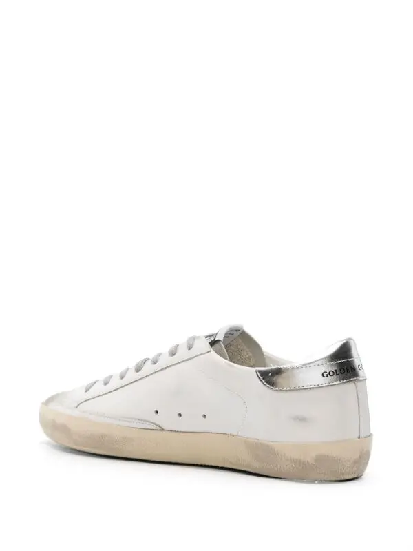 GOLDEN GOOSE Super-star Leather Trainers With Black Nubuck Star
