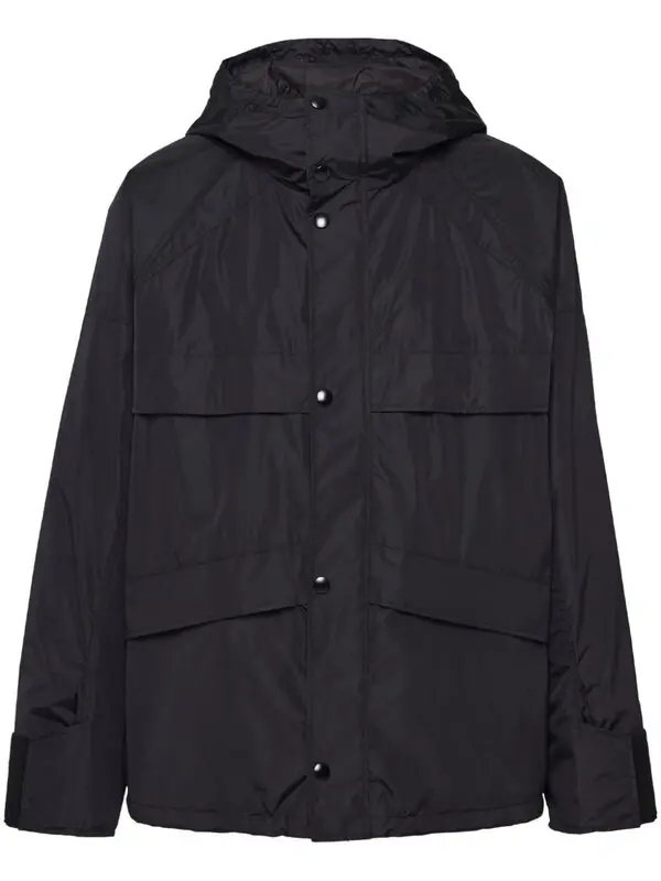 Prada Triangle-logo Hooded Jacket