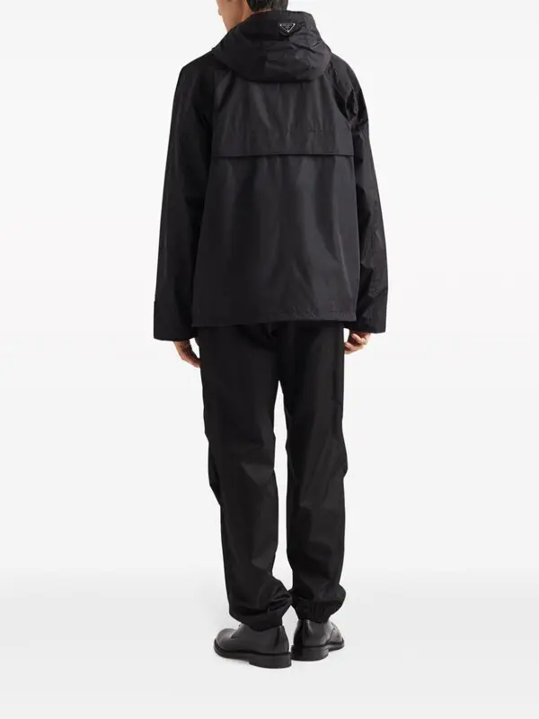 Prada Triangle-logo Hooded Jacket