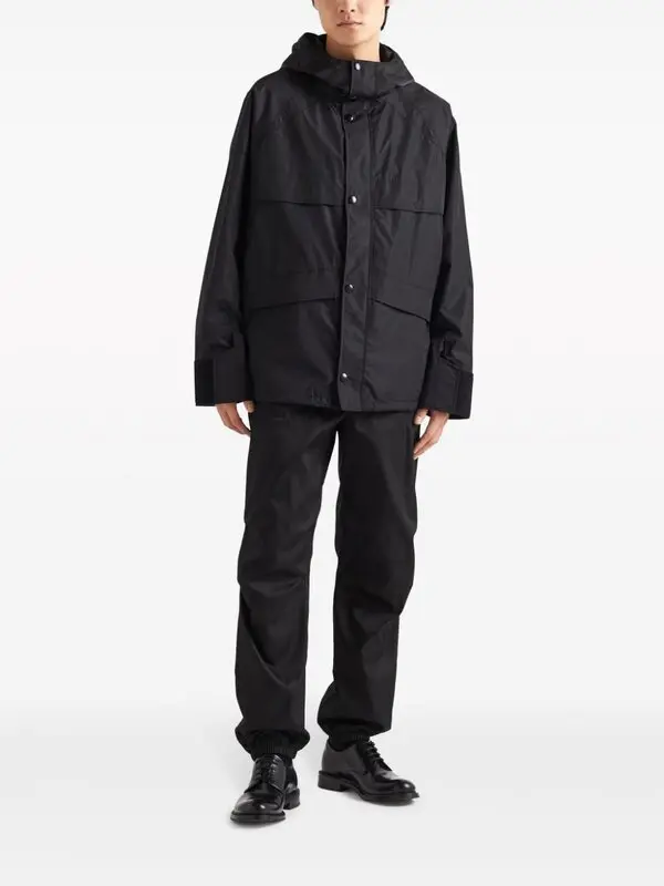 Prada Triangle-logo Hooded Jacket