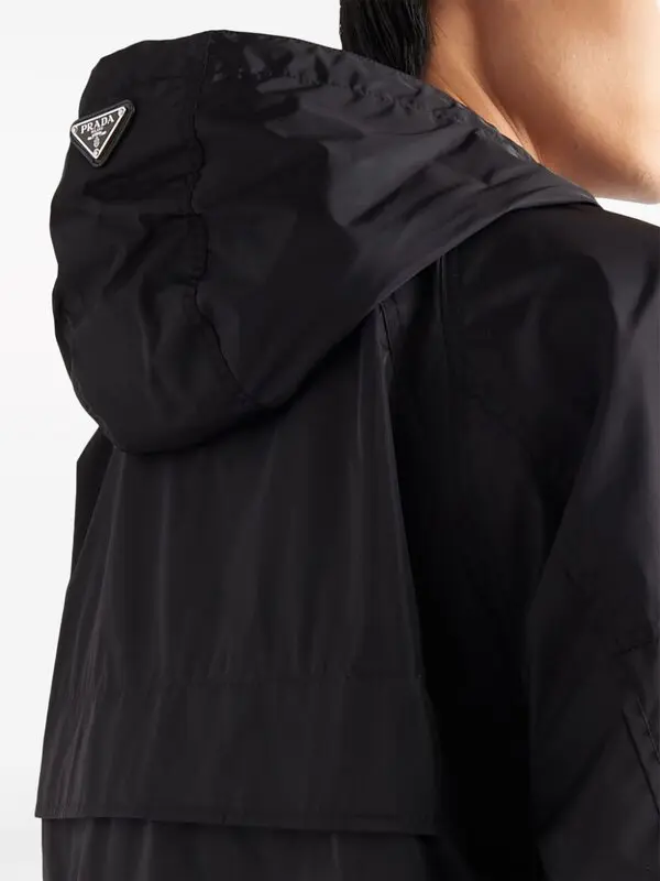 Prada Triangle-logo Hooded Jacket