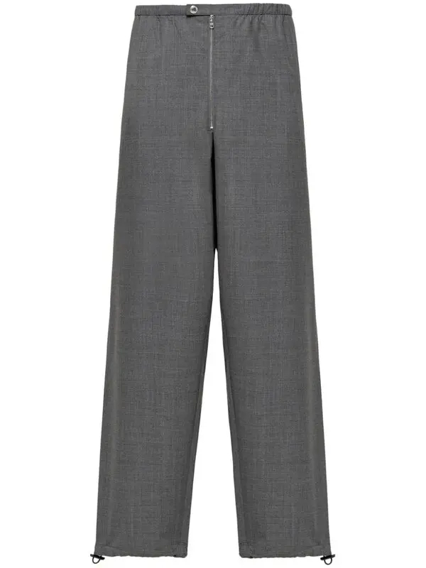 Prada Virgin Wool Tailored Trousers