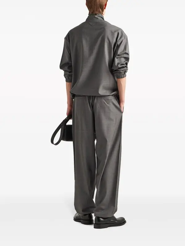 Prada Virgin Wool Tailored Trousers