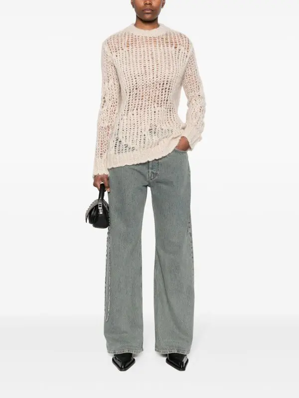 Acne Studios Mid-waist Wide-leg Jeans