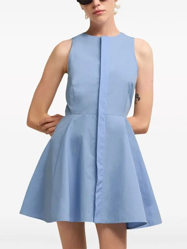 AMI Paris Sleeveless Flared Minidress - Blue