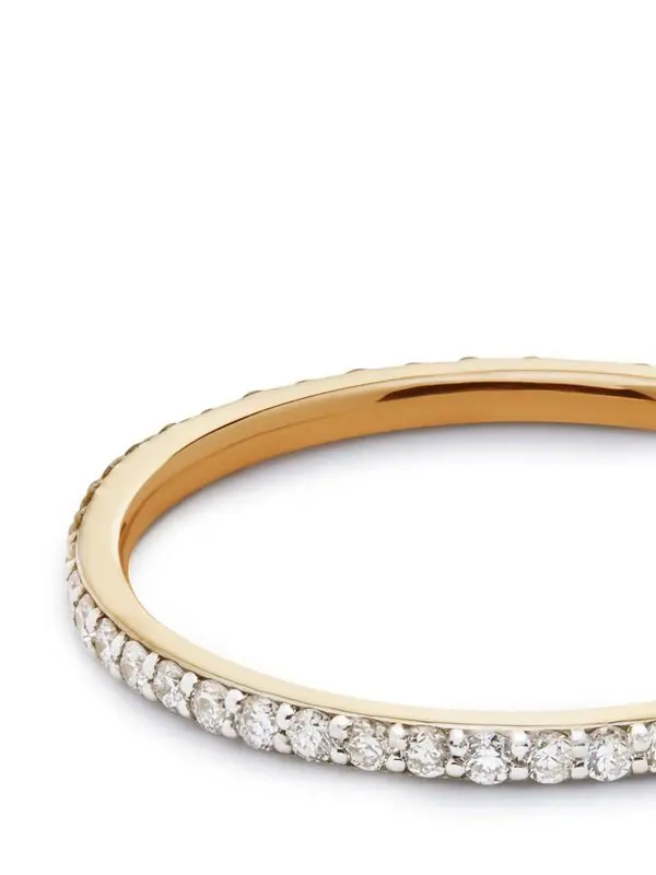 Monica Vinader 14kt Yellow Diamond Band Ring