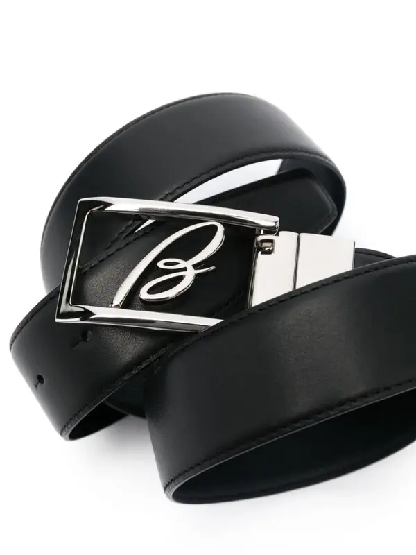 Brioni Logo-buckle Reversible Belt