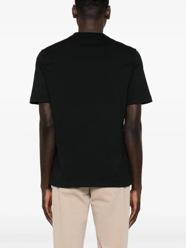 Brunello Cucinelli Logo-print T-shirt - Black