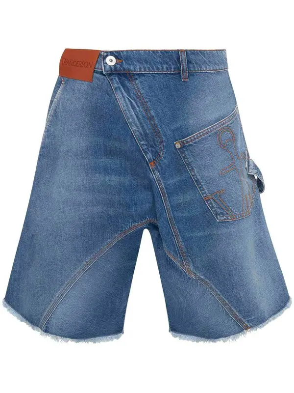 JW Anderson Twisted Denim Shorts