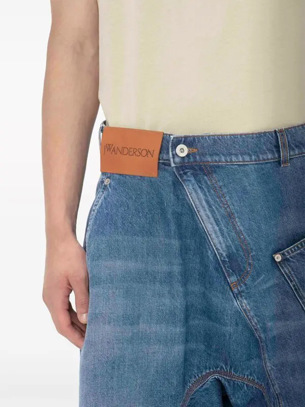 JW Anderson Twisted Denim Shorts