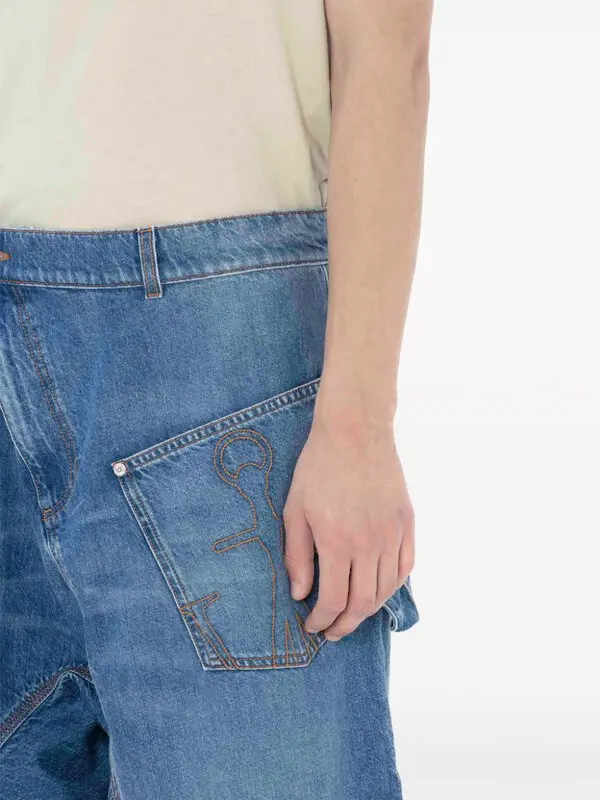 JW Anderson Twisted Denim Shorts