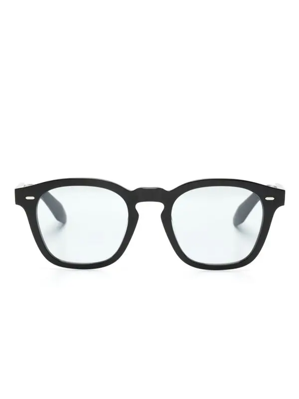 Oliver Spencer N.03 Square-frame Sunglasses - Black