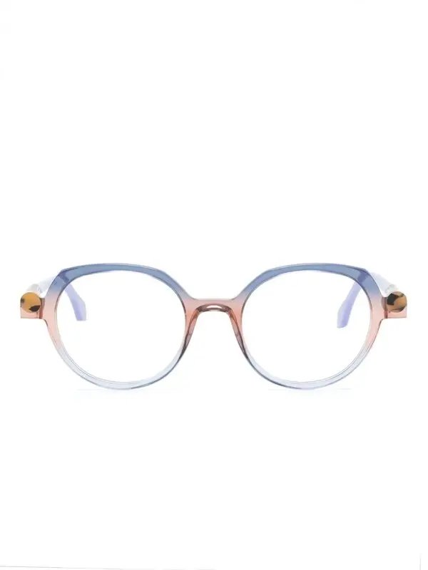 FACE À FACE Kyoto Round-frame Glasses - Blue