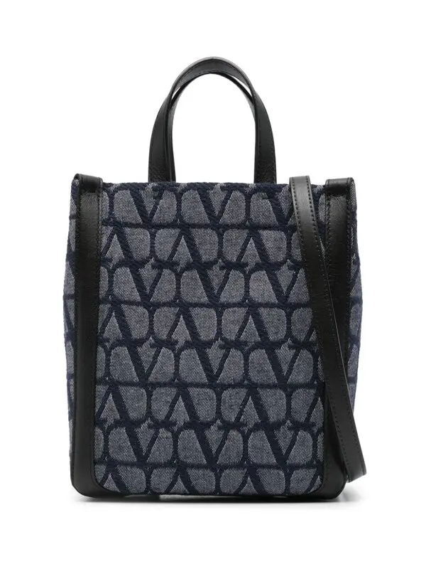 Valentino Garavani Toile Iconographe Tote - Blue