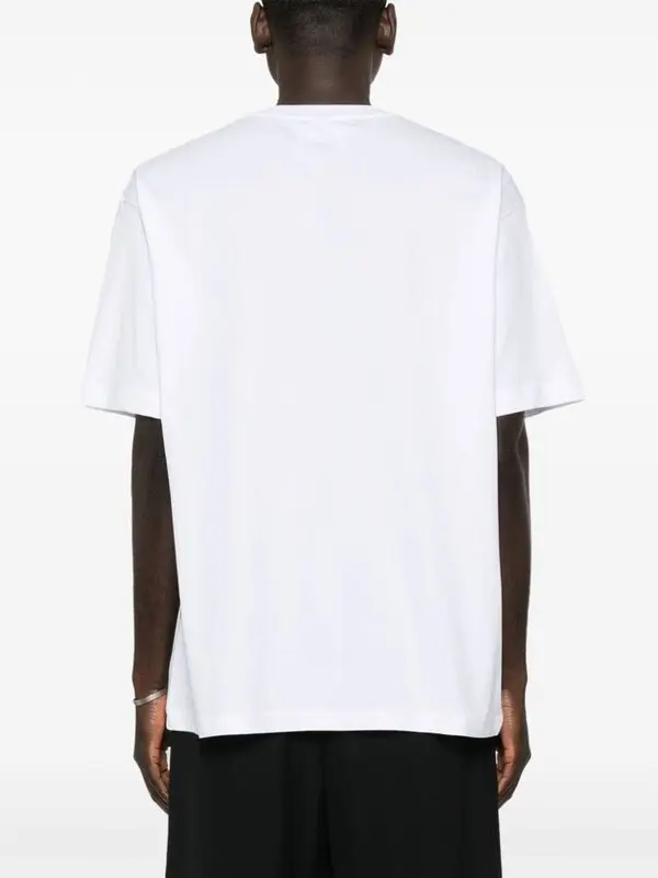 Versace V-emblem Cotton T-shirt - White