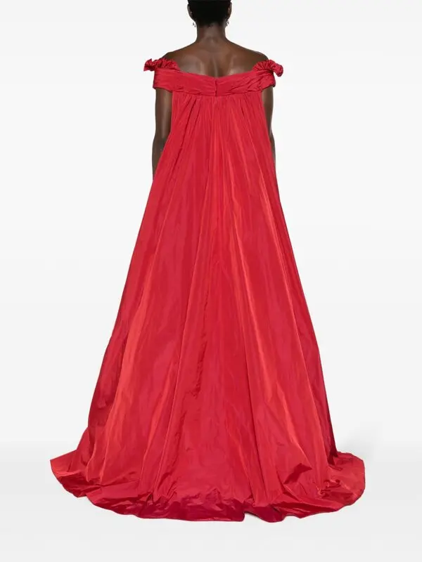 Elie Saab Cape-effect Taffeta Gown
