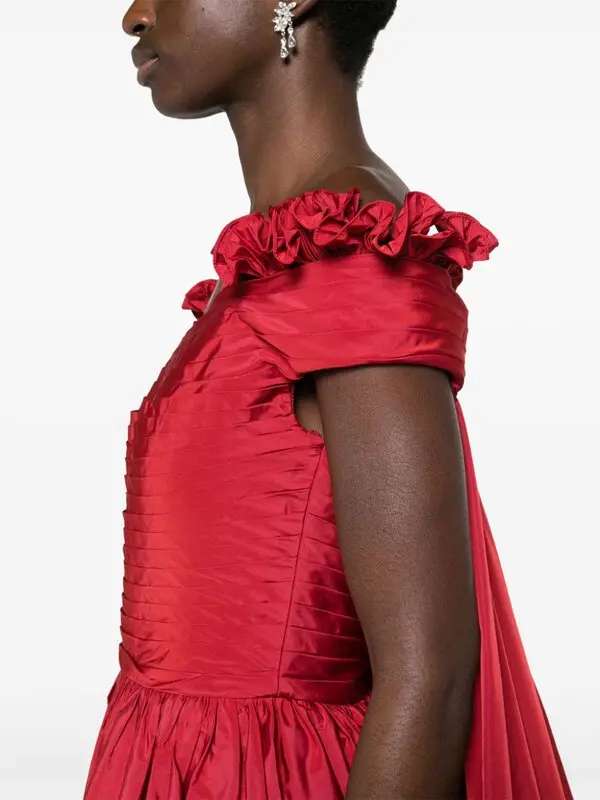 Elie Saab Cape-effect Taffeta Gown