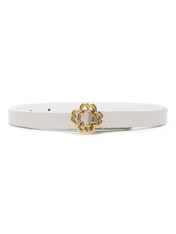 Maje Clover-buckle Faux-leather Belt