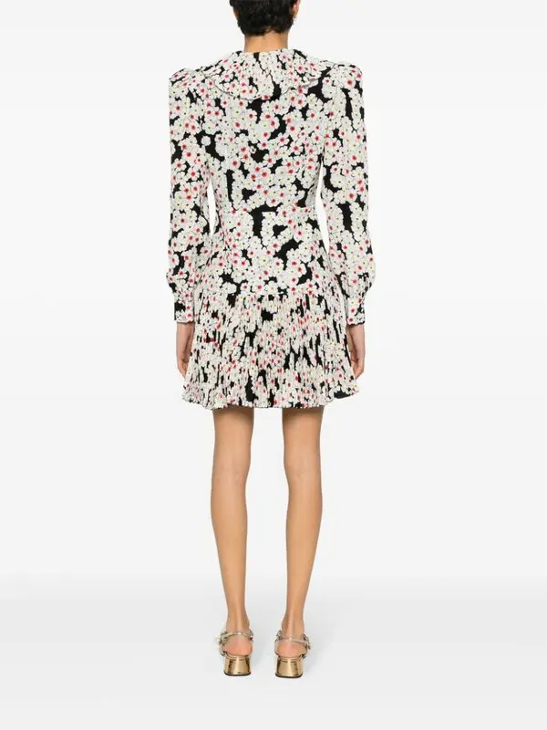 Alessandra Rich Daisy-print Silk Dress