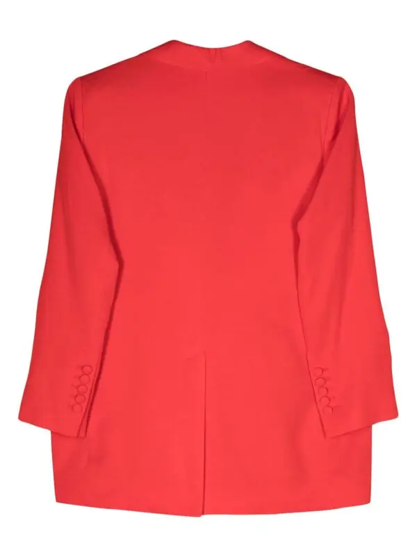 SAULINA Antonia Single-breasted Blazer - Red