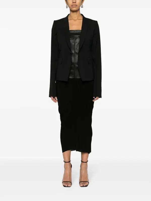 Rick Owens Wool Single-breasted Blazer
