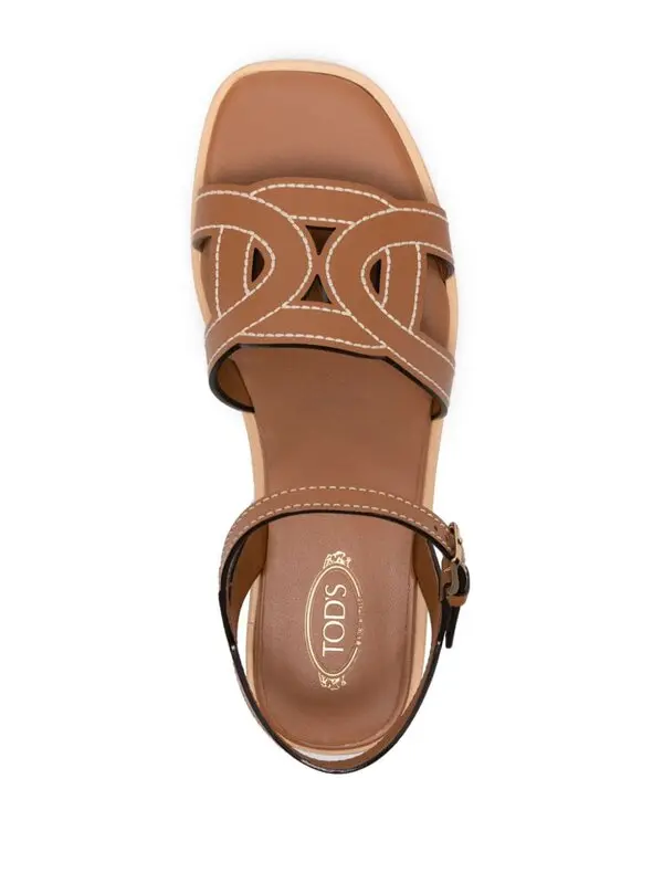 TOD'S レザーサンダル 35 KATE L LOGO SANDALS Tod's Kate leather