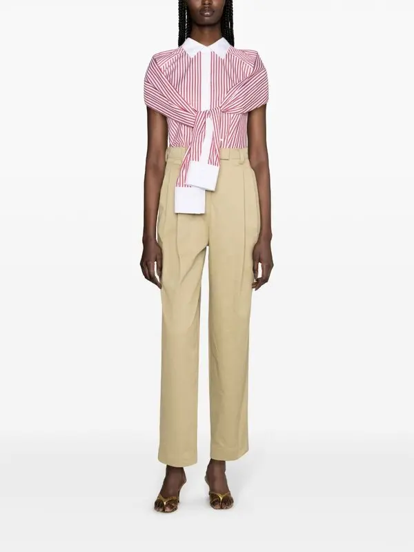 Dsquared2 Striped Shirt With Knotted Sleeves
