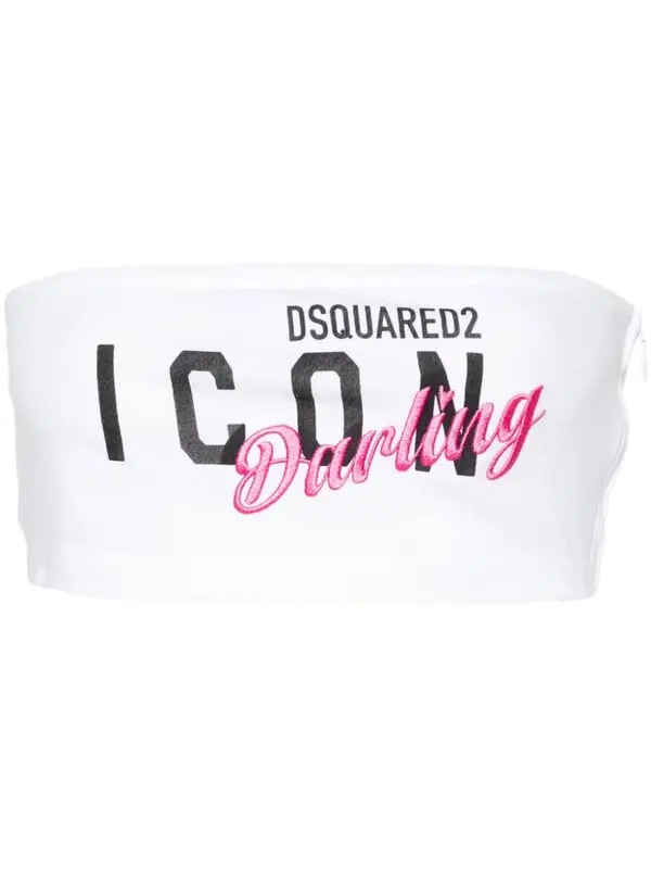 Dsquared2 Darling Cotton Tank Top - White