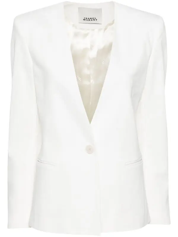 Isabel Marant Étoile Manzil Single-breasted Blazer - White
