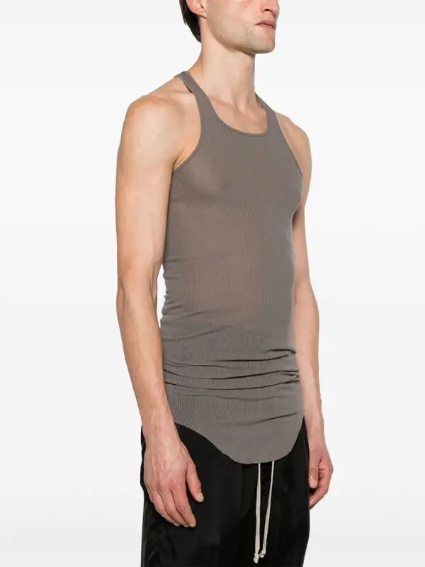 Rick Owens Fine-Ribbed Tank Top In Grey - 44% Off | Editorialist