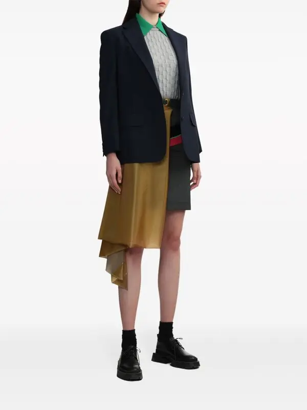Kolor Asymmetric Panelled Mini Skirt